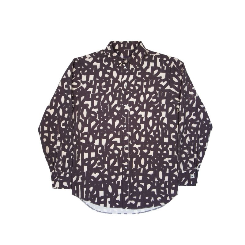 Long Sleeve Shirt With Numbers Design - Recycled Fabric | mysimplicated ...