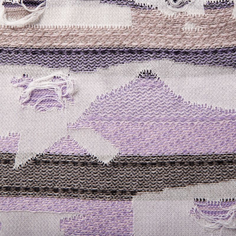 Fully Fashioning Malaya Inlay Knit Vest - Purple | Fully Fashioning ...