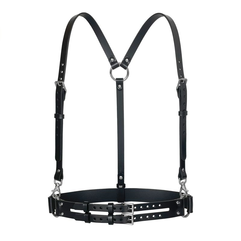 Mun Leather Suspender Harness | Haute Cuir | Wolf & Badger