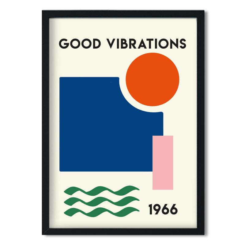 Good Vibrations Retro Abstract Giclée Art Print | Fanclub | Wolf & Badger