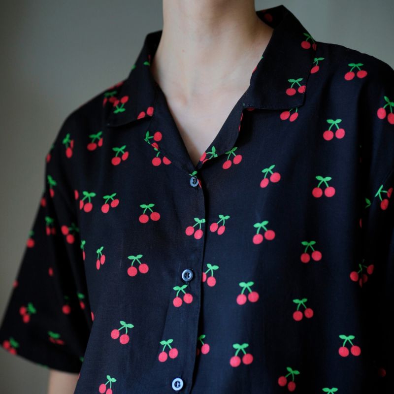 Nostalgic Cherry-Print Travel Matching Set | Pink Haley | Wolf & Badger