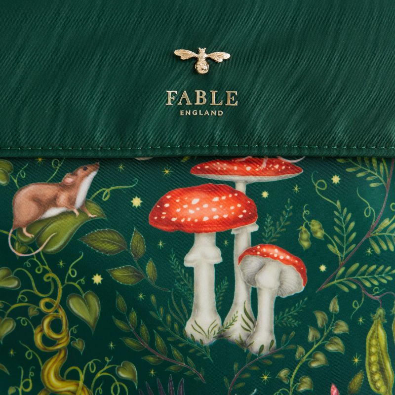 Catherine Rowe X Fable Into The Woods Green Backpack | Fable England ...