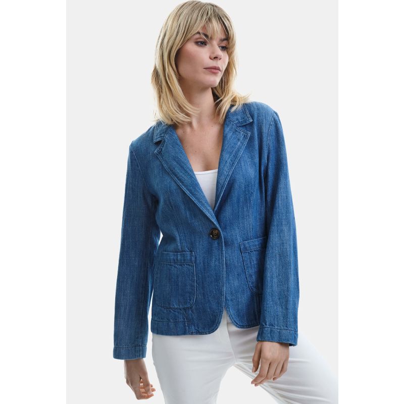 One Button Denim Jacket | James Lakeland | Wolf & Badger