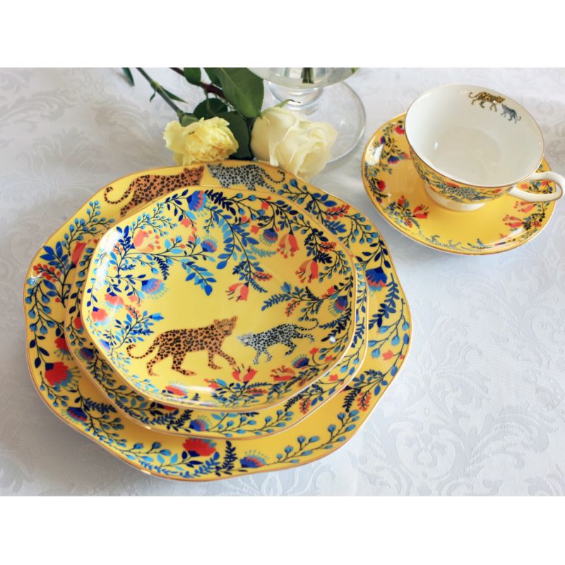 Amazon Rainforest Bone China Side Plate In Yellow | Jessie Zhao New ...