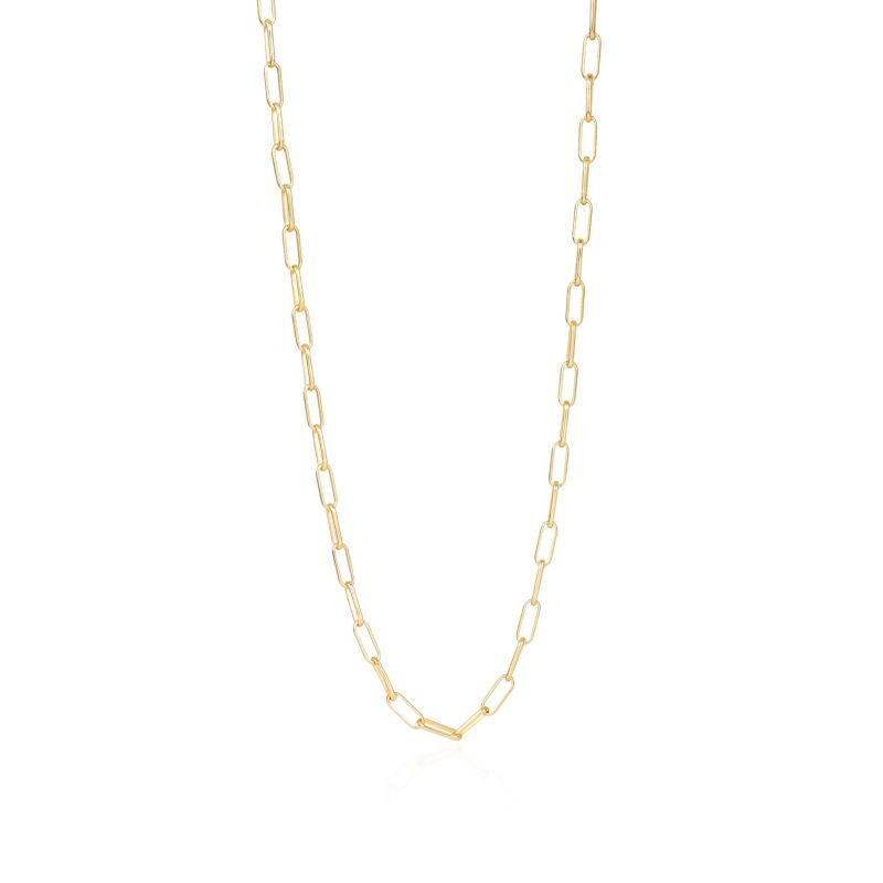 Paperclip Chain Necklace Medium Gold | Lila Rasa | Wolf & Badger