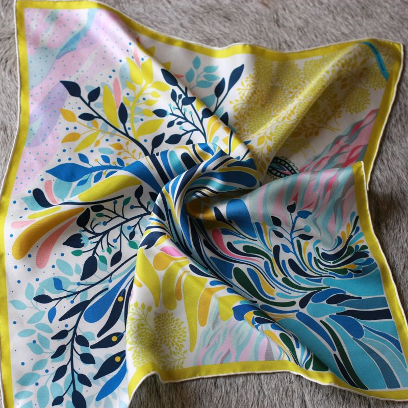 Silk Bandana Of Tree Imagination | Jessie Zhao New York | Wolf & Badger