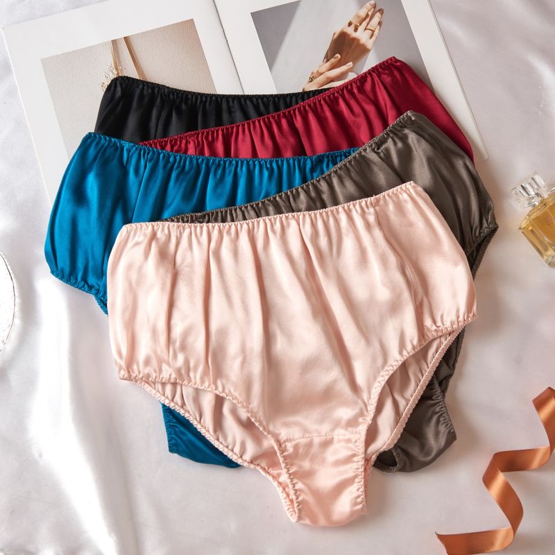 Pure Mulberry Silk French Cut Panties High Waist Set Of Nine | Soft ...