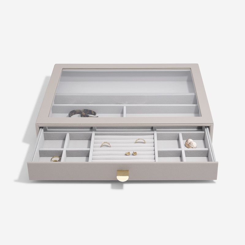 Stackers Taupe Supersize Jewelry Box With Drawers | Stackers | Wolf ...
