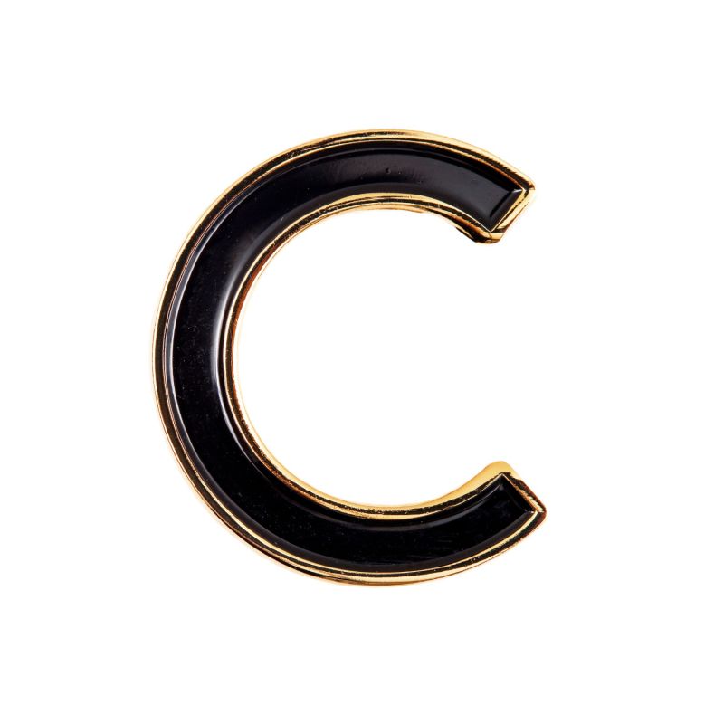 Enamel Letter C Pin | Make Heads Turn | Wolf & Badger