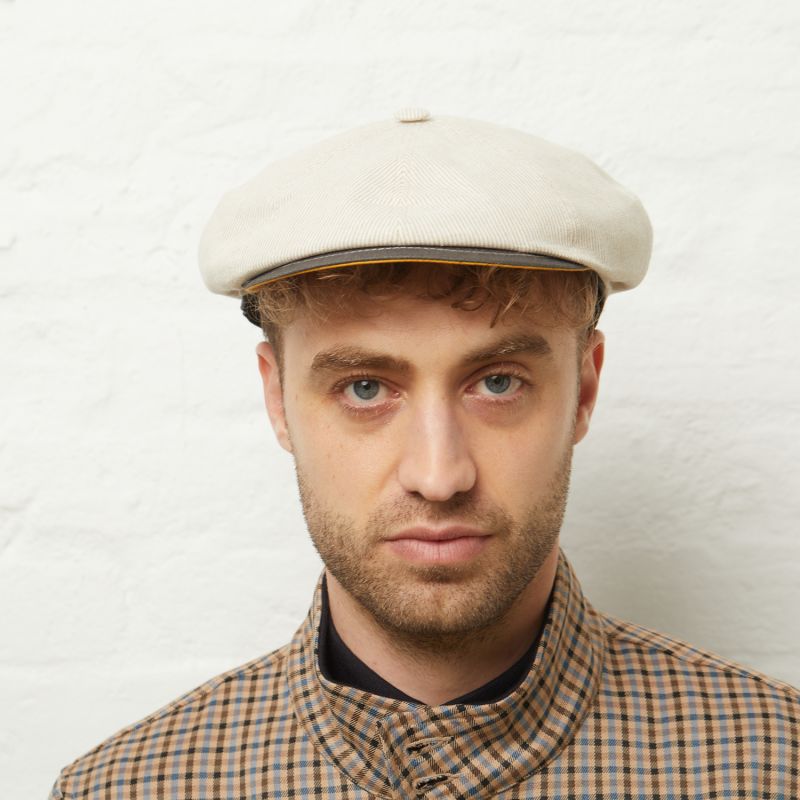 Raggie Natural Linen Cotton Summer Italian Flat Cap For Men | Dasmarca ...