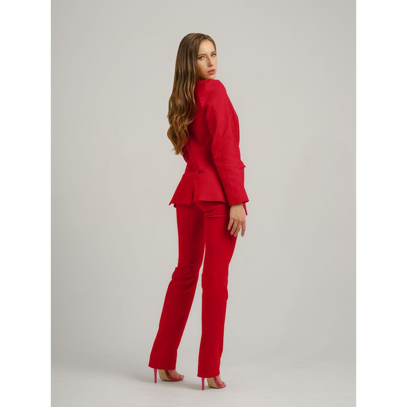 Fierce Red Tailored Suit | Tia Dorraine | Wolf & Badger