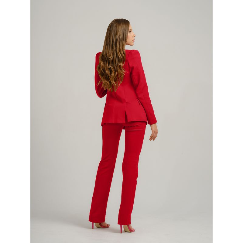 Fierce Red Tailored Suit | Tia Dorraine | Wolf & Badger