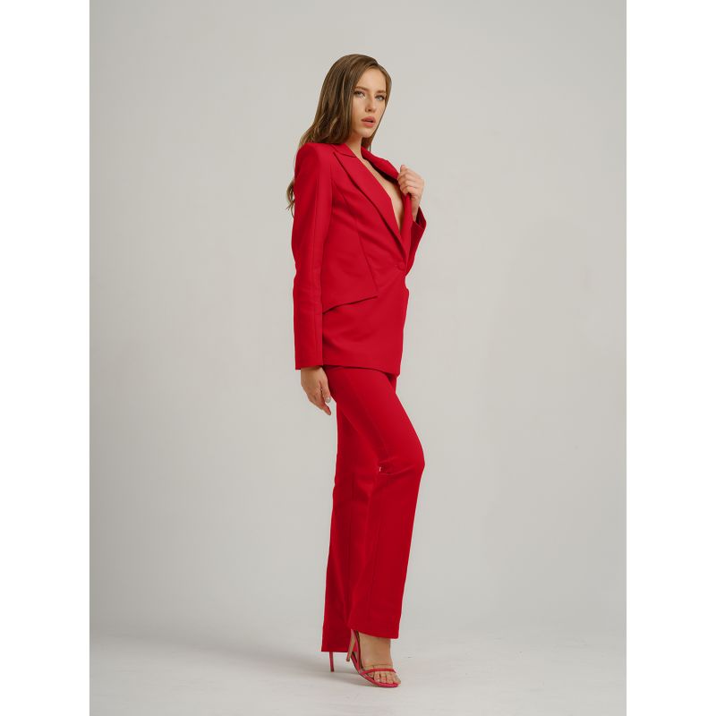 Fierce Red Tailored Suit | Tia Dorraine | Wolf & Badger