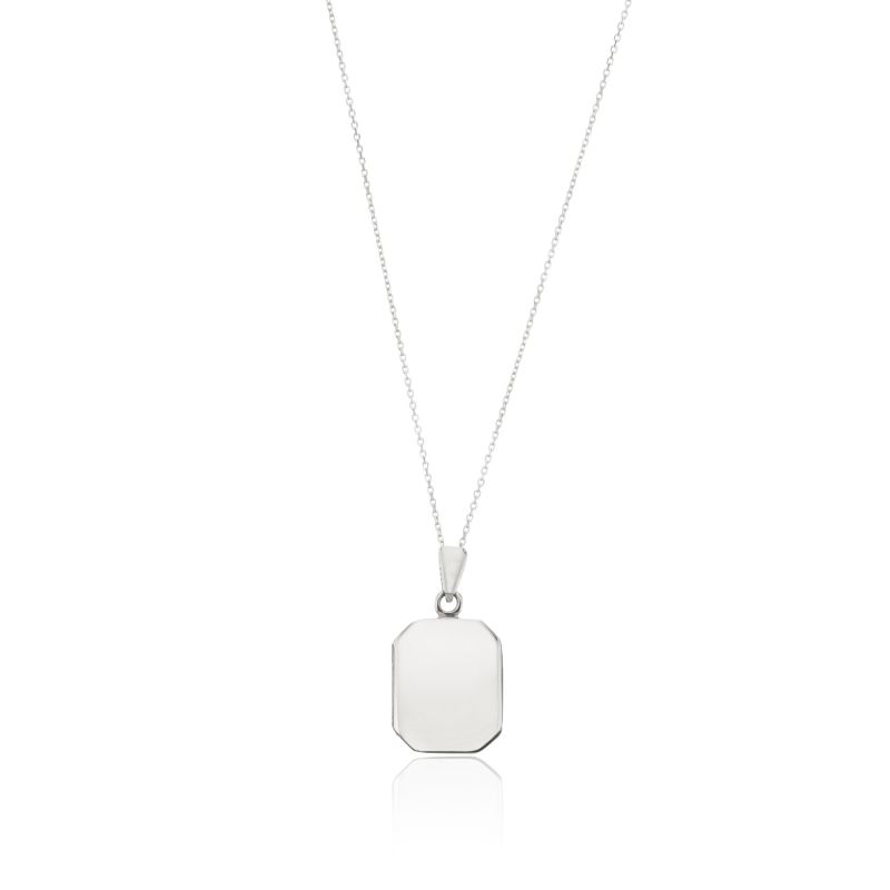 Sterling Silver Small Square Locket Necklace | Lily & Roo | Wolf & Badger
