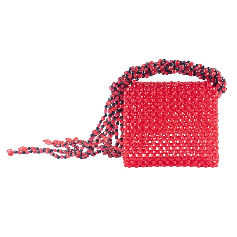 Ruby Red Garland Mini Bead Bag | Tillie Beads | Wolf & Badger