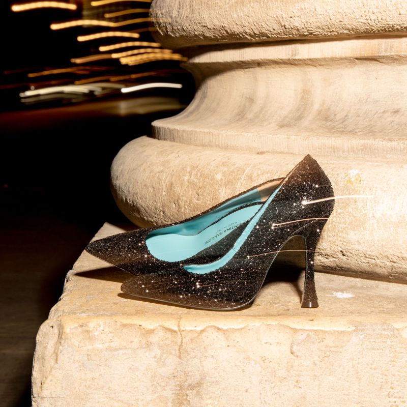 Simply Pump Bianca Nadia Glitter | Valentina Rangoni | Wolf & Badger