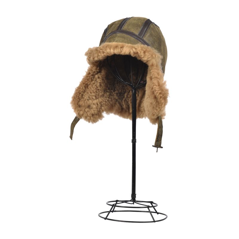 Sheepskin Trapper Hat Antique Brown | Aviator By Owen Barry | Owen ...