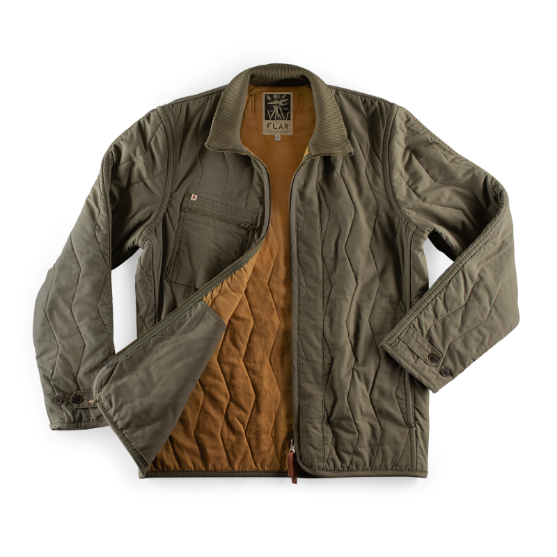 &Sons Flak Quilted Jacket Green | &SONS Trading Co | Wolf & Badger