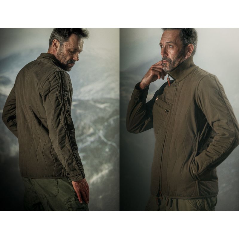 &Sons Flak Quilted Jacket Green | &SONS Trading Co | Wolf & Badger