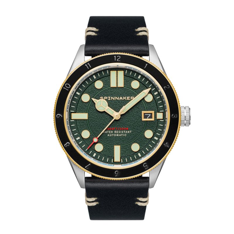 Spinnaker Cahill 2021 Men's Japanese Automatic Forest Green Watch ...
