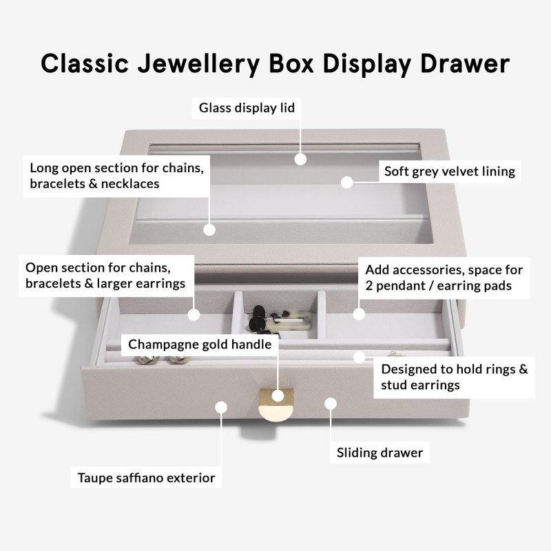 Stackers Classic Taupe Set Of Four Drawers | Stackers | Wolf & Badger