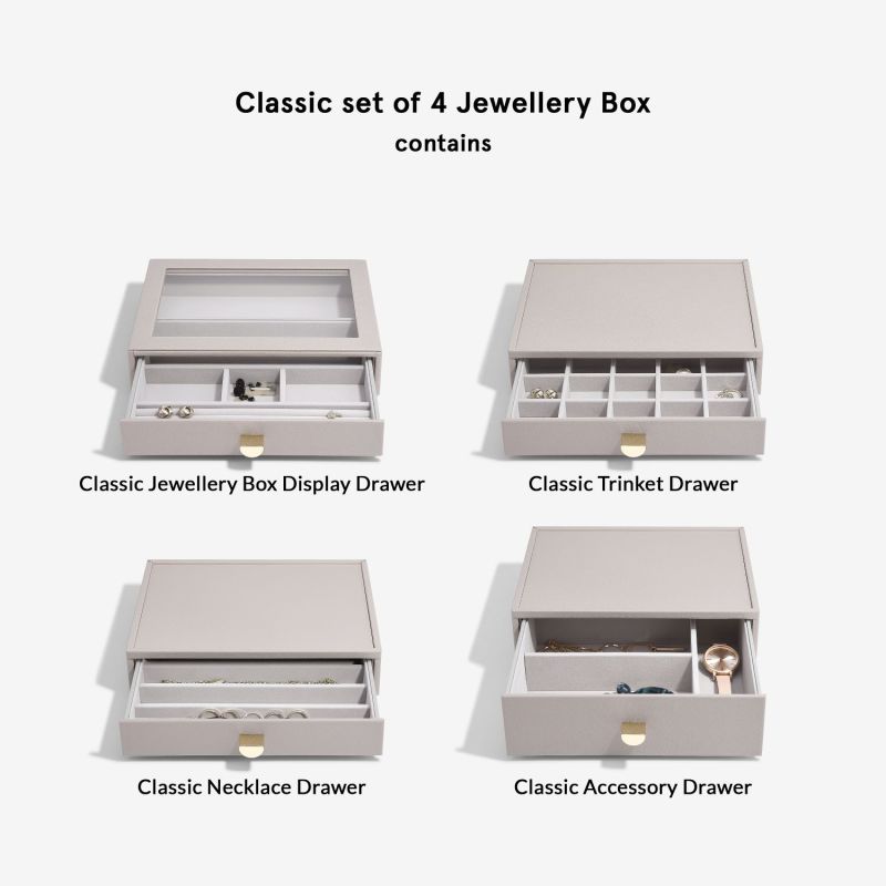 Stackers Classic Taupe Set Of Four Drawers | Stackers | Wolf & Badger