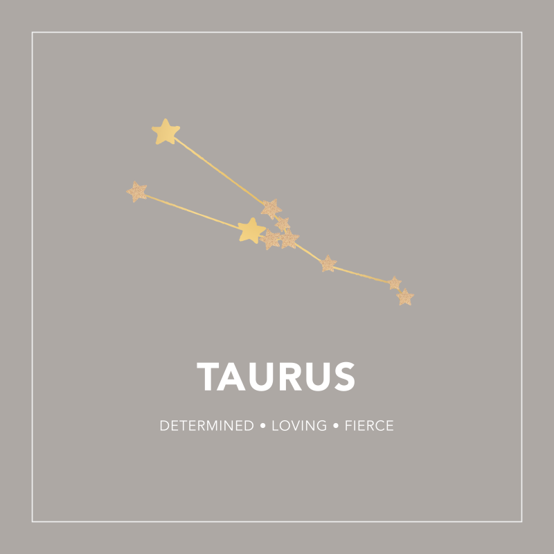 Taurus Zodiac Constellation Necklace In Gold | Gold Trip | Wolf & Badger