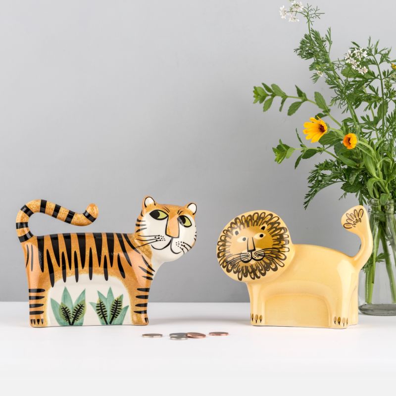 Tiger Money Box | Hannah Turner | Wolf & Badger