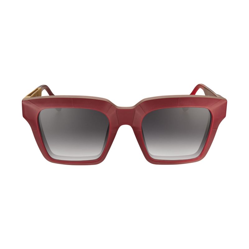 The Fer Burgundy And Gold Temple | Vysen Eyewear | Wolf & Badger