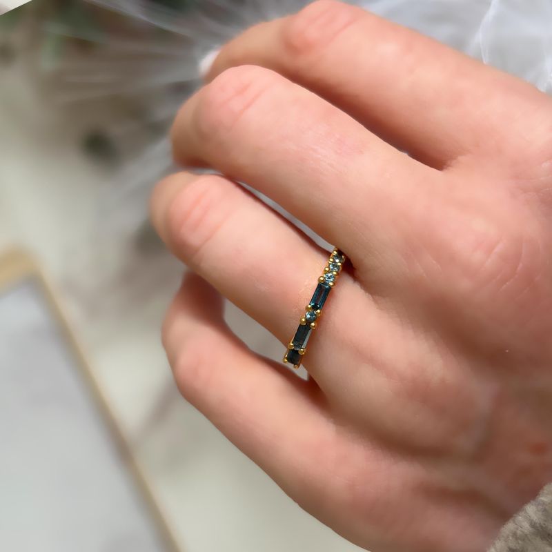 The “Mrs” Morse Code Ring - Something Blue | La Kaiser | Wolf & Badger