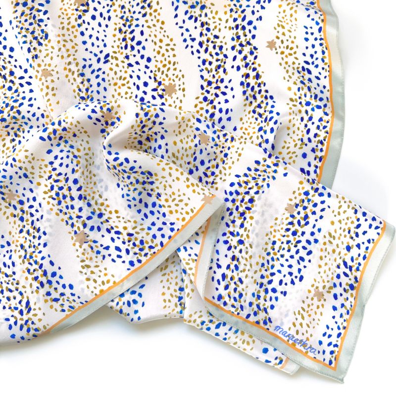 The Way Of Water Silk Square Scarf | Maraethra | Wolf & Badger