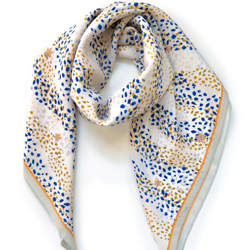 The Way Of Water Silk Square Scarf | Maraethra | Wolf & Badger
