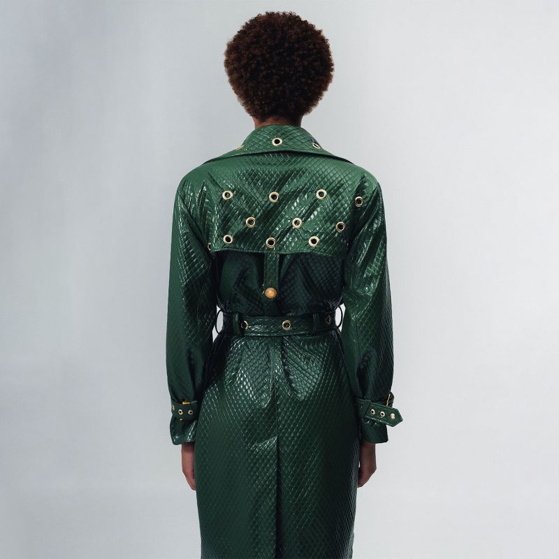 Green Trinity Trench Coat | Maui X Lolita | Wolf & Badger