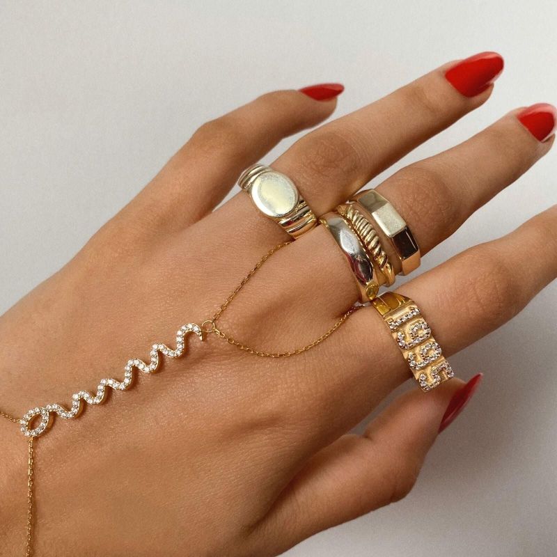 Sterling Silver Wide Hammered Ring - Silver | Spero London | Wolf & Badger