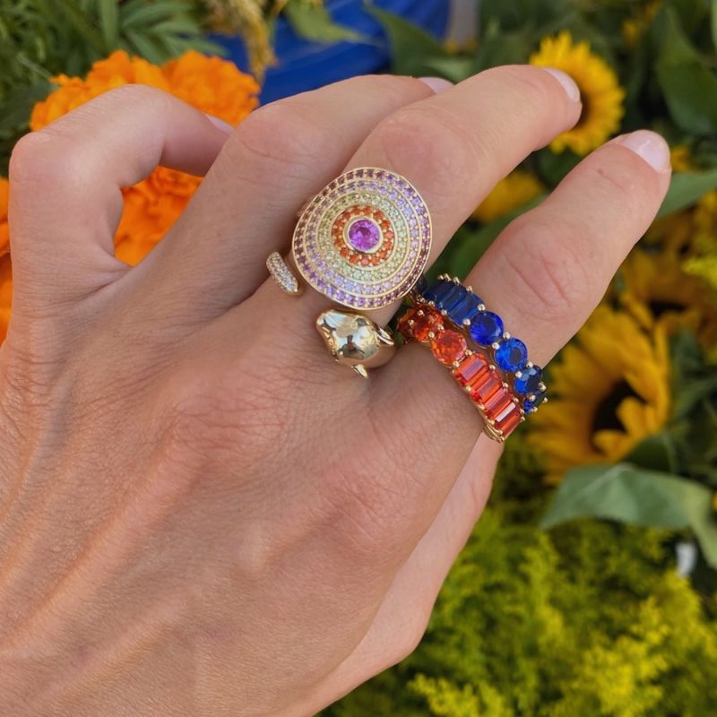 Utopia Ring- Blaze | NATIVE GEM | Wolf & Badger