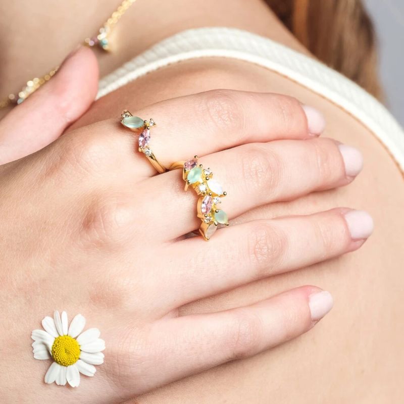 Padma Flower Leaf Ring | LAVANI JEWELS | Wolf & Badger