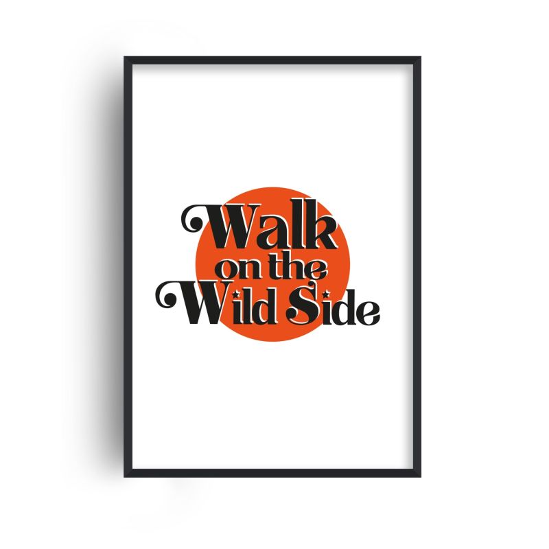 Walk On The Wild Side Giclée Retro Art Print A3 | Fanclub | Wolf & Badger