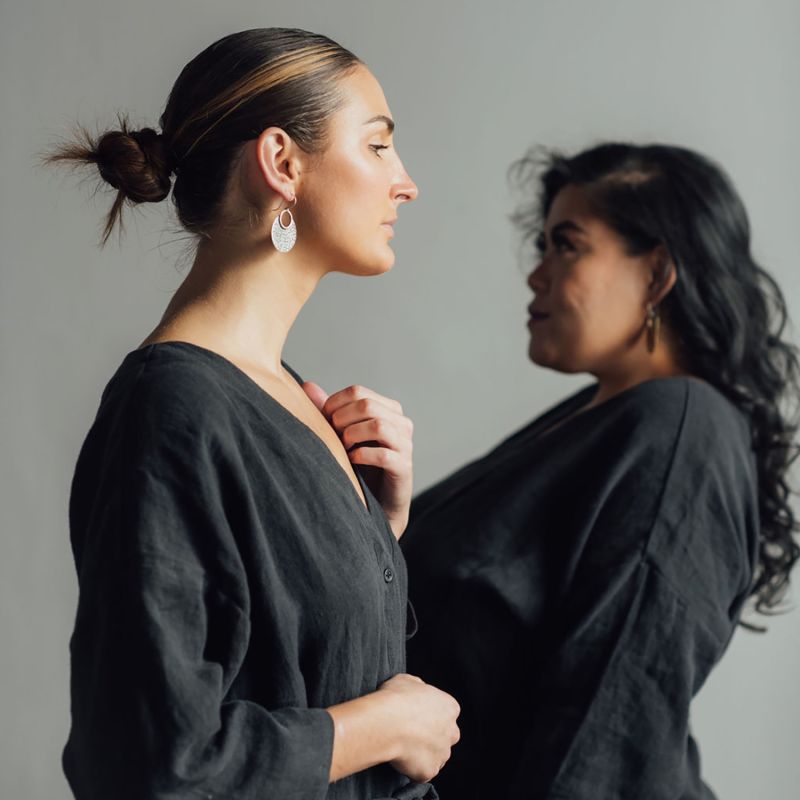 Wide Leg Button Down Belted Jumpsuit - Black | Joeleen Torvick | Wolf ...
