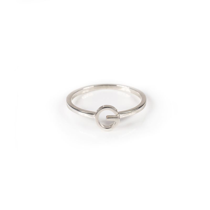 Alphabet Stacker Ring - Silver | Toolally | Wolf & Badger
