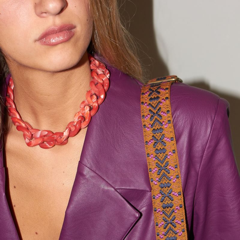 Xxoo Orange Strap Bag | LARA MOTI | Wolf & Badger