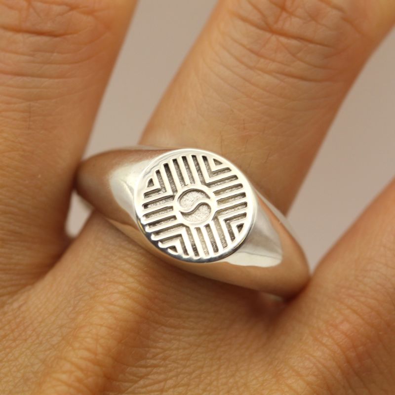 Yin And Yang Bold Signet Ring | VicStoneNYC Fine Jewelry | Wolf & Badger