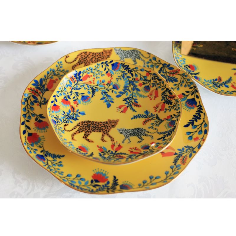 Amazon Rainforest Bone China Side Plate In Yellow | Jessie Zhao New ...