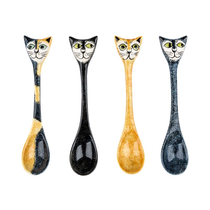 Ceramic Cat Spoons | Hannah Turner | Wolf & Badger