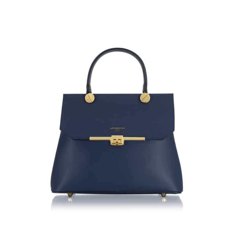 Atlanta Top Handle Satchel Bag W/Shoulder Strap - Blue | Le Parmentier ...