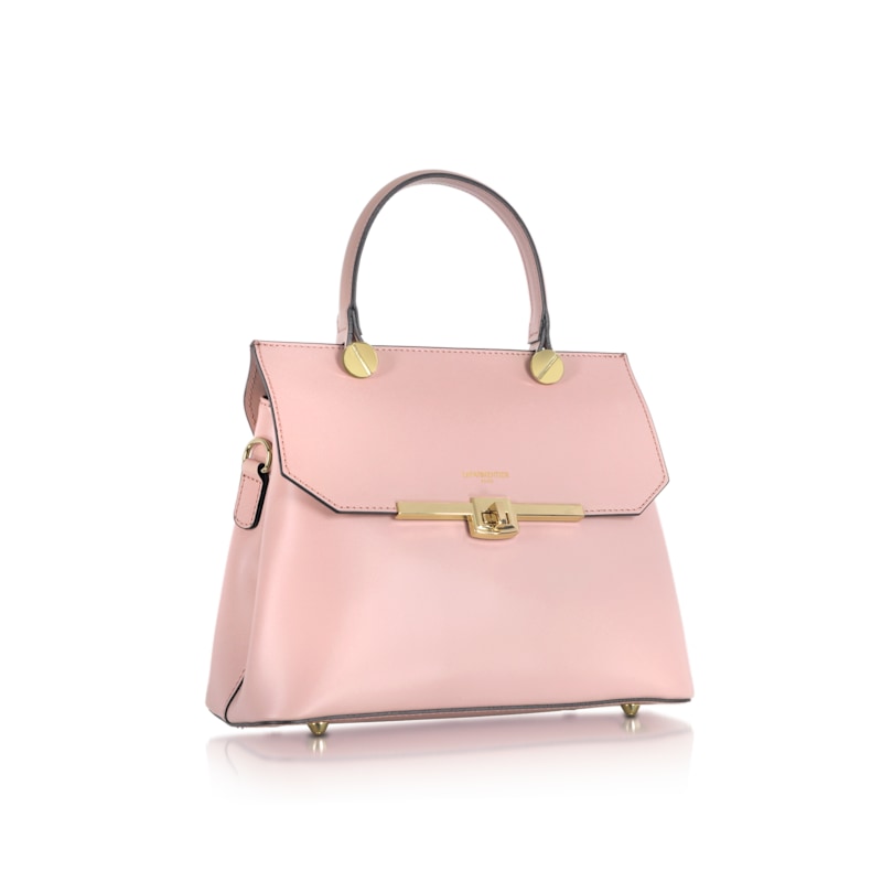 Atlanta Top Handle Satchel Bag W/Shoulder Strap - Light Pink | Le ...