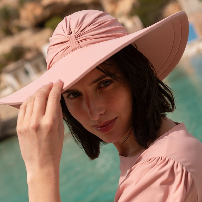 Bahamas UV Sun Hat Rose | Kalani sunwear | Wolf & Badger