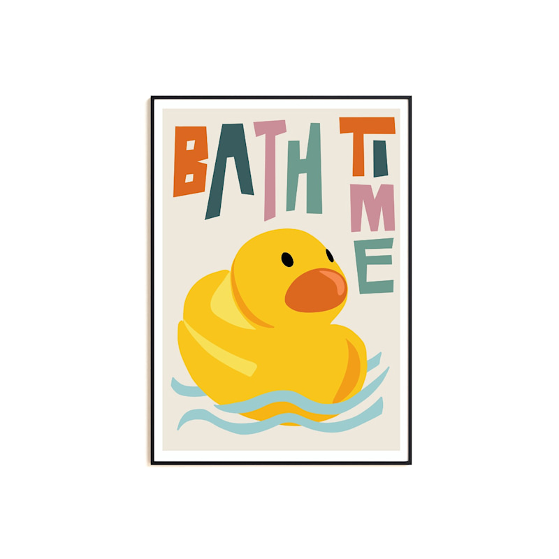 Bath Time Art Print - A2 | Natalie Cass Art | Wolf & Badger