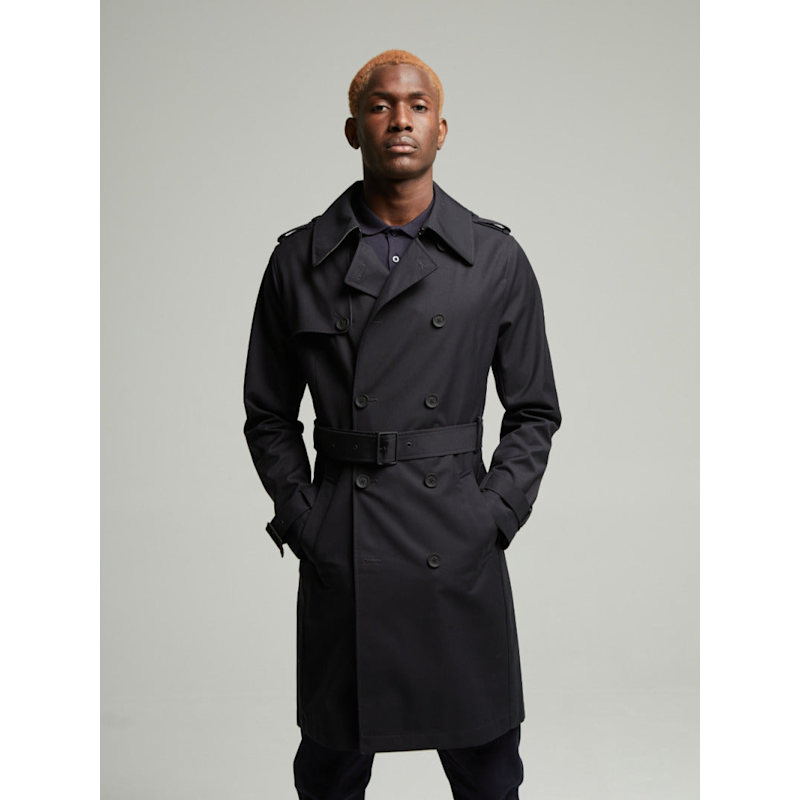 Beacon Unlined Trench Coat - Navy | Guards London | Wolf & Badger