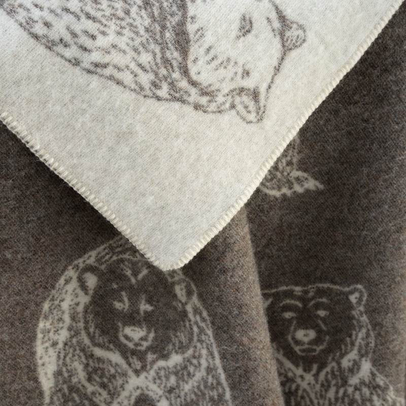 Bear Wool Blanket | J.J.Textile | Wolf & Badger