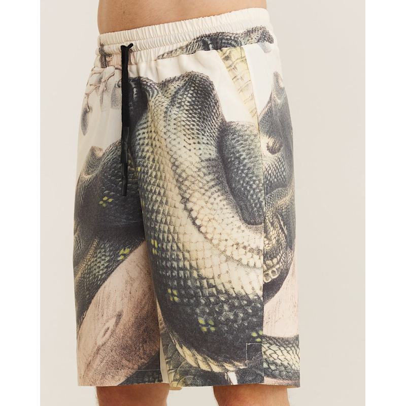Short Sleeve Shirt And Bermuda Set With Snake Design - Recycled Fabric ...